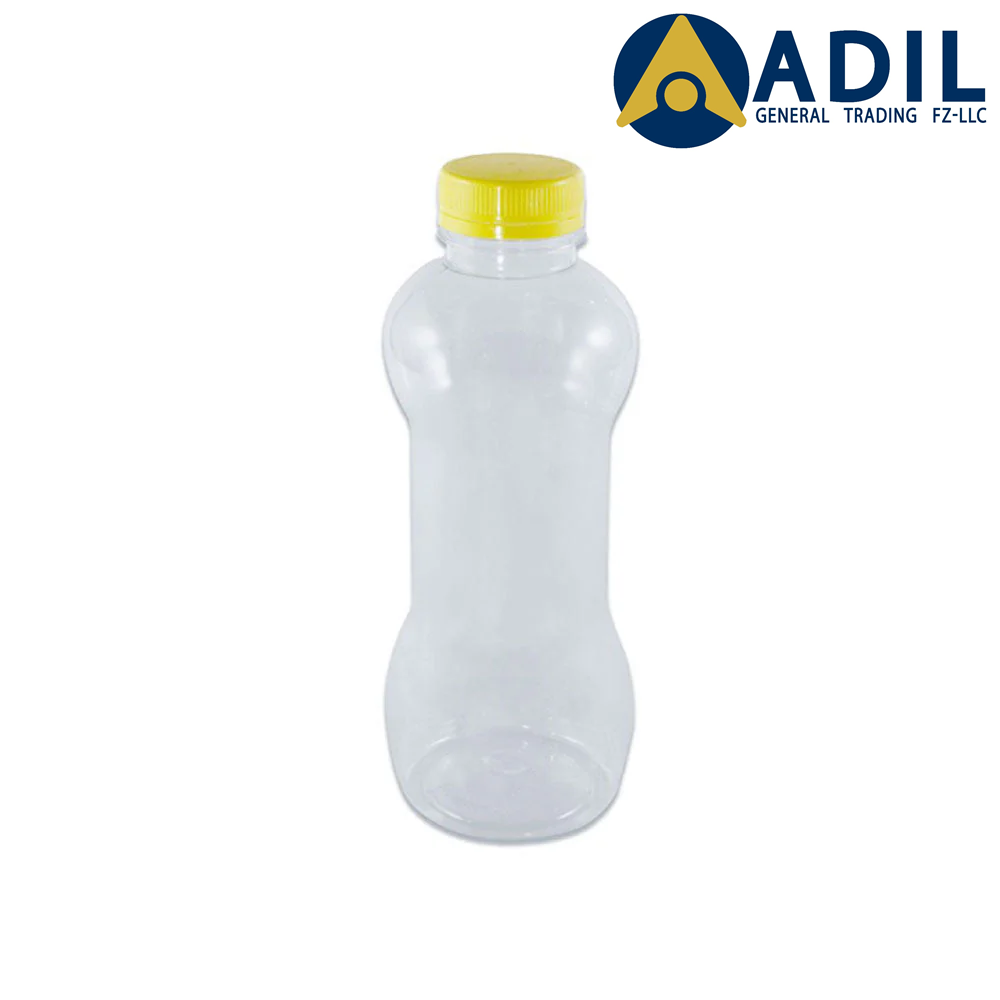 Plastic Juice Bottle 500ml Dumbel Shape Lid 100 Pieces - Adil Trader